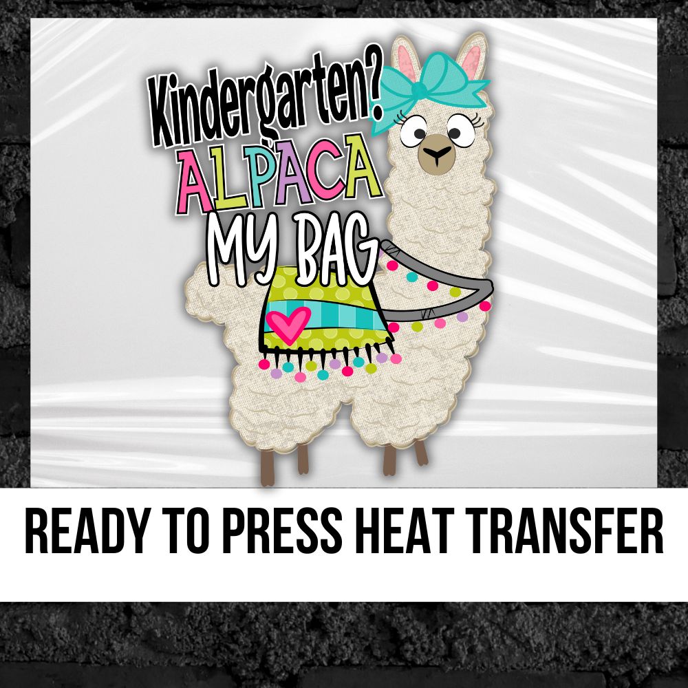 Alpaca My Bag Custom Grade DTF Transfer – Rustic Grace Heat Transfer ...