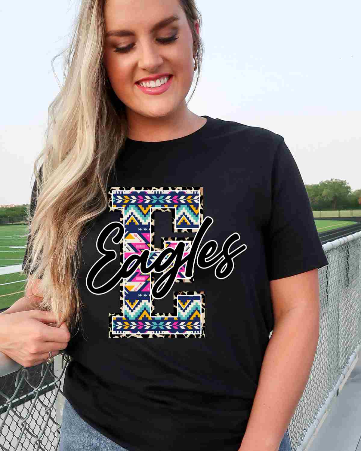 Eagles Aztec Letter DTF Transfer