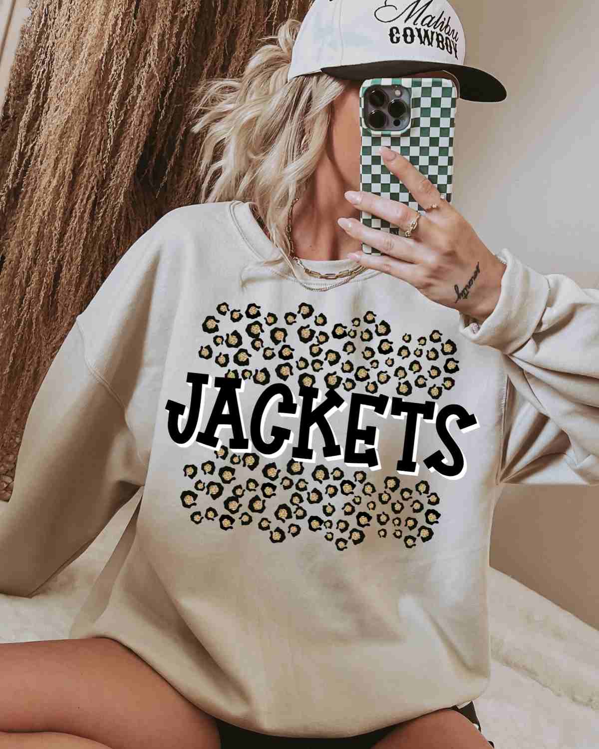 Jackets Leopard Print DTF Transfer
