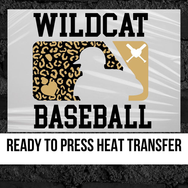 Wildcat Leopard Baseball Man DTF Transfer – Rustic Grace Heat Transfer ...