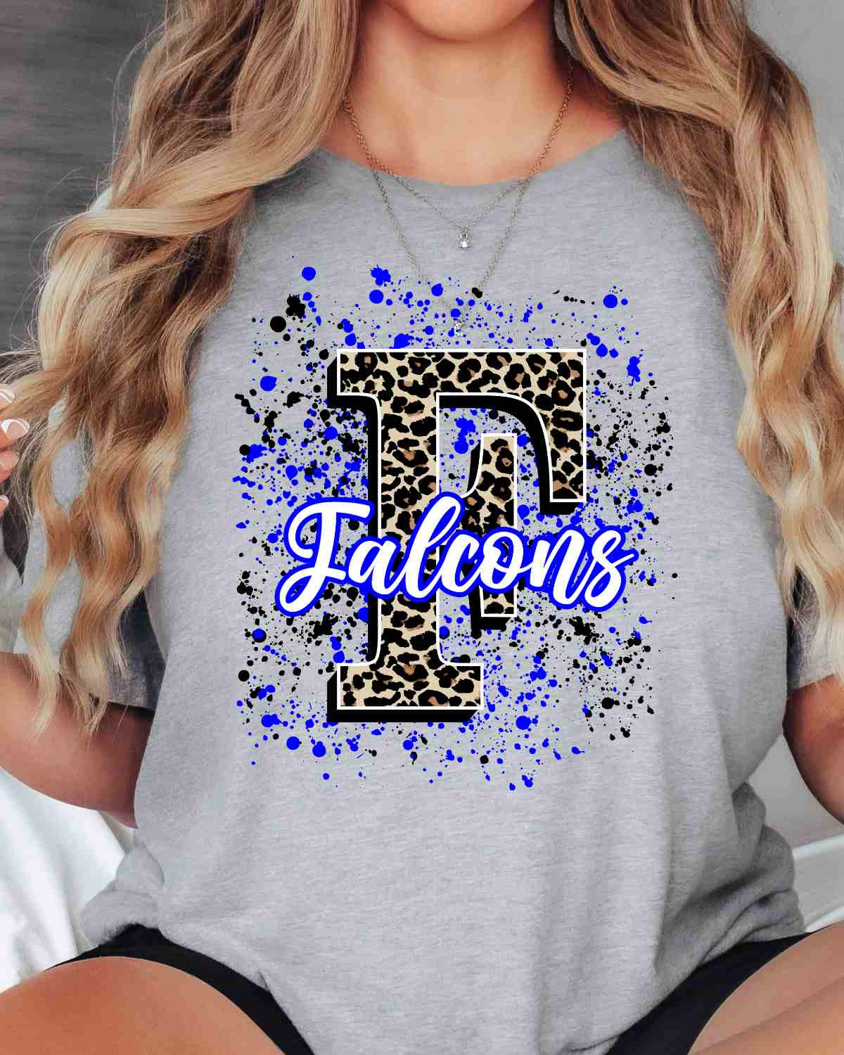 Falcons Letter Splatter DTF Transfer