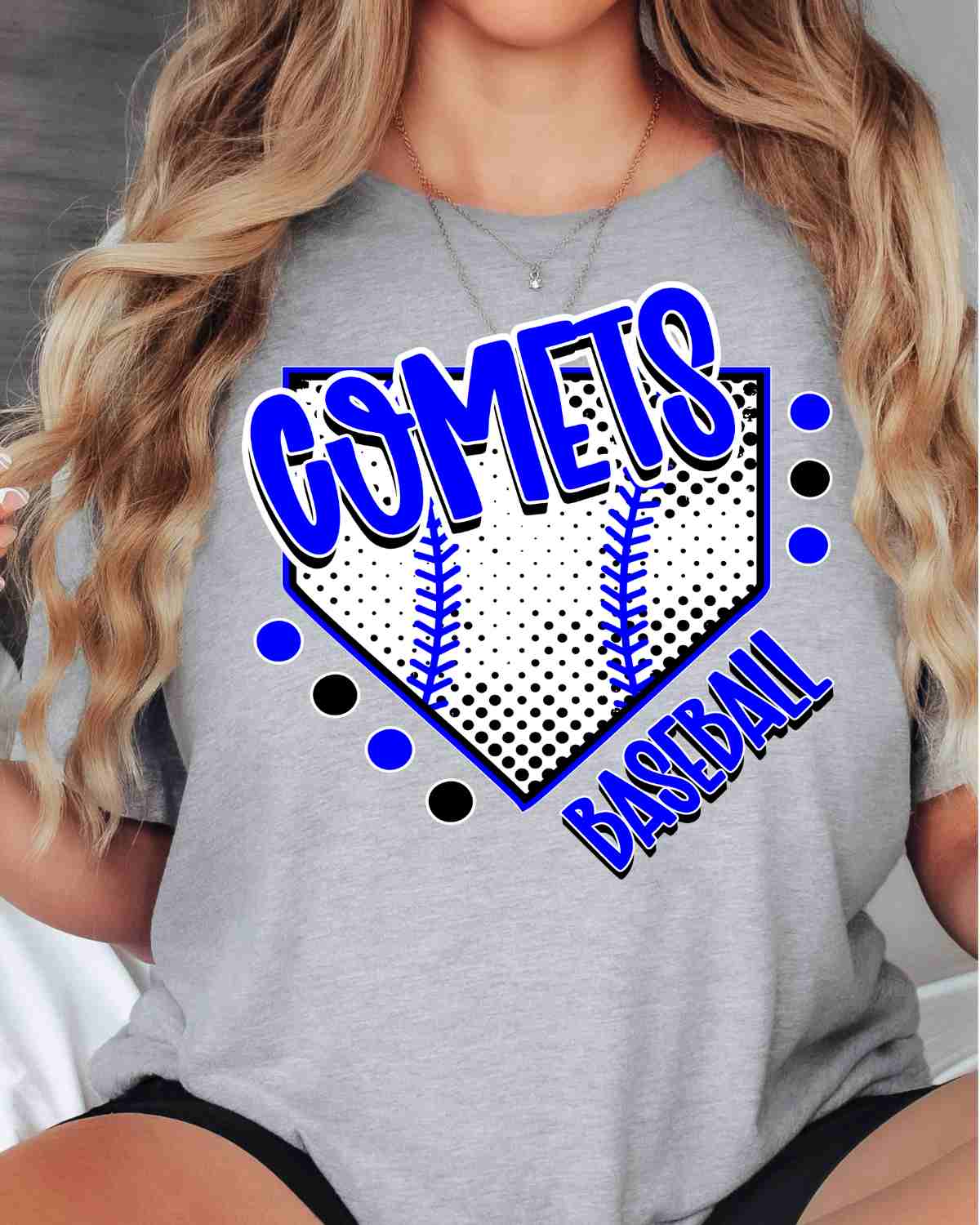Comets Baseball Home Plate DTF Transfer