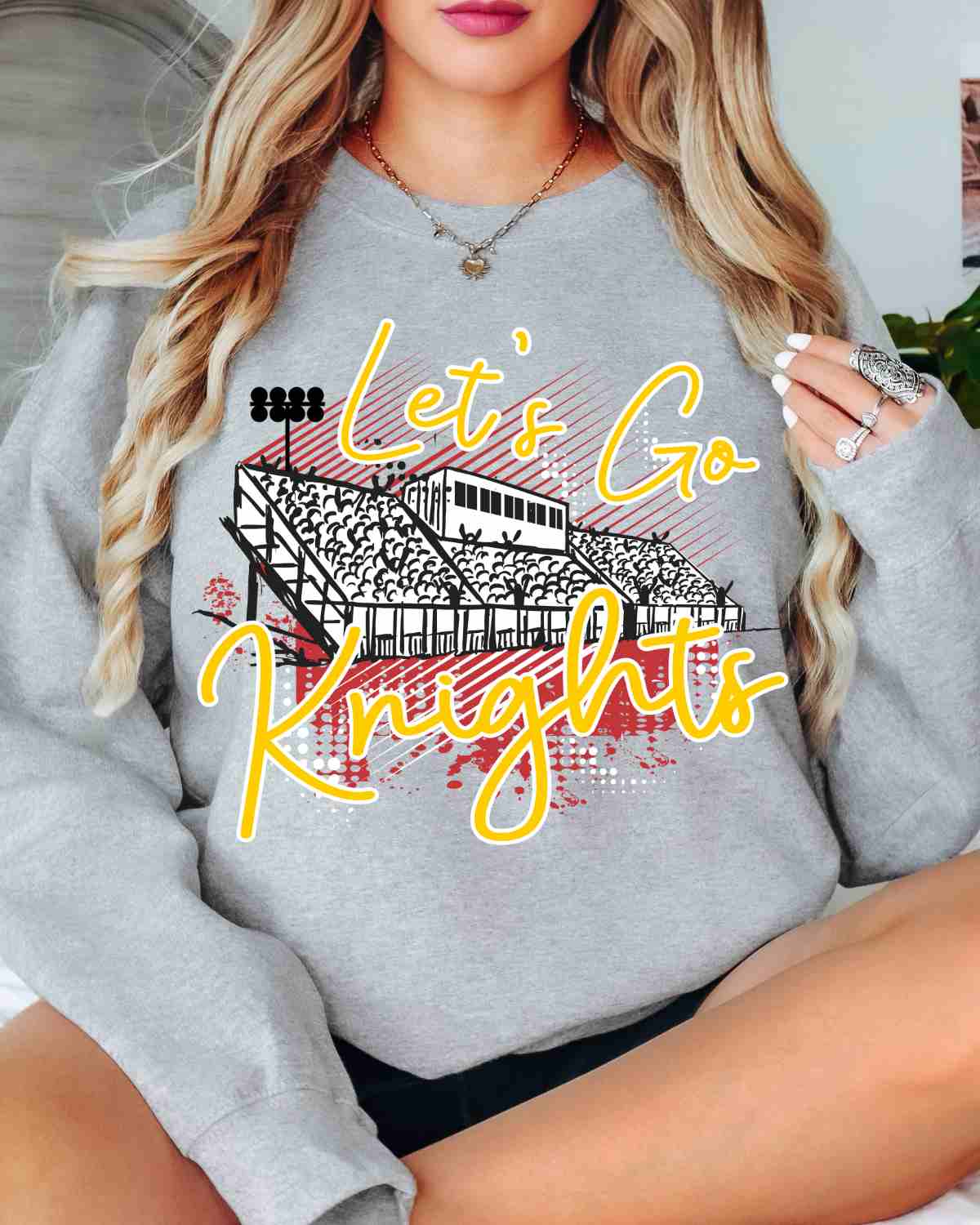 Let's Go Knights Stadium DTF Transfer