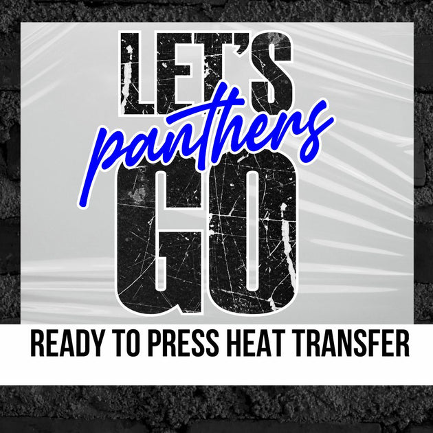 Let's Go Panthers DTF Transfer – Rustic Grace Heat Transfer Company