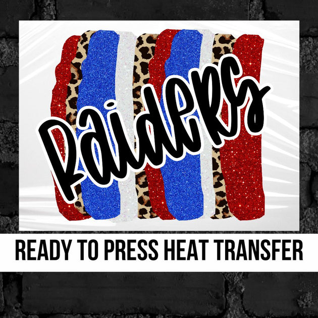 RAIDERS DTF TRANSFERS – Rustic Grace Heat Transfer Company