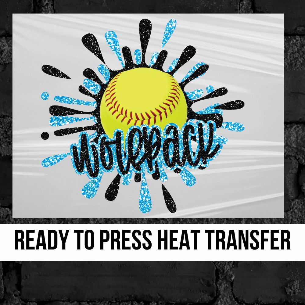 Wolfpack Softball Splatter DTF Transfer – Rustic Grace Heat Transfer ...