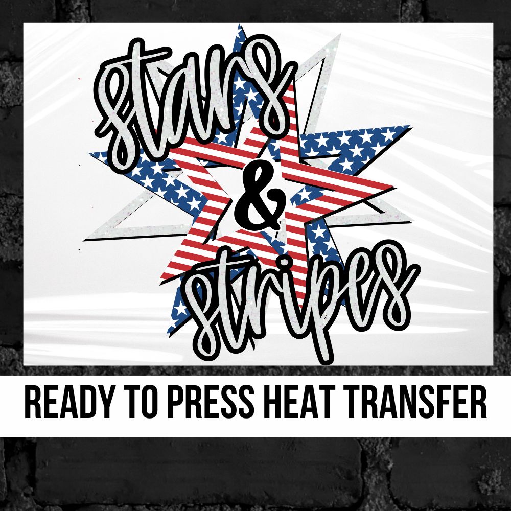 Stars & Stripes DTF Transfer – Rustic Grace Heat Transfer Company
