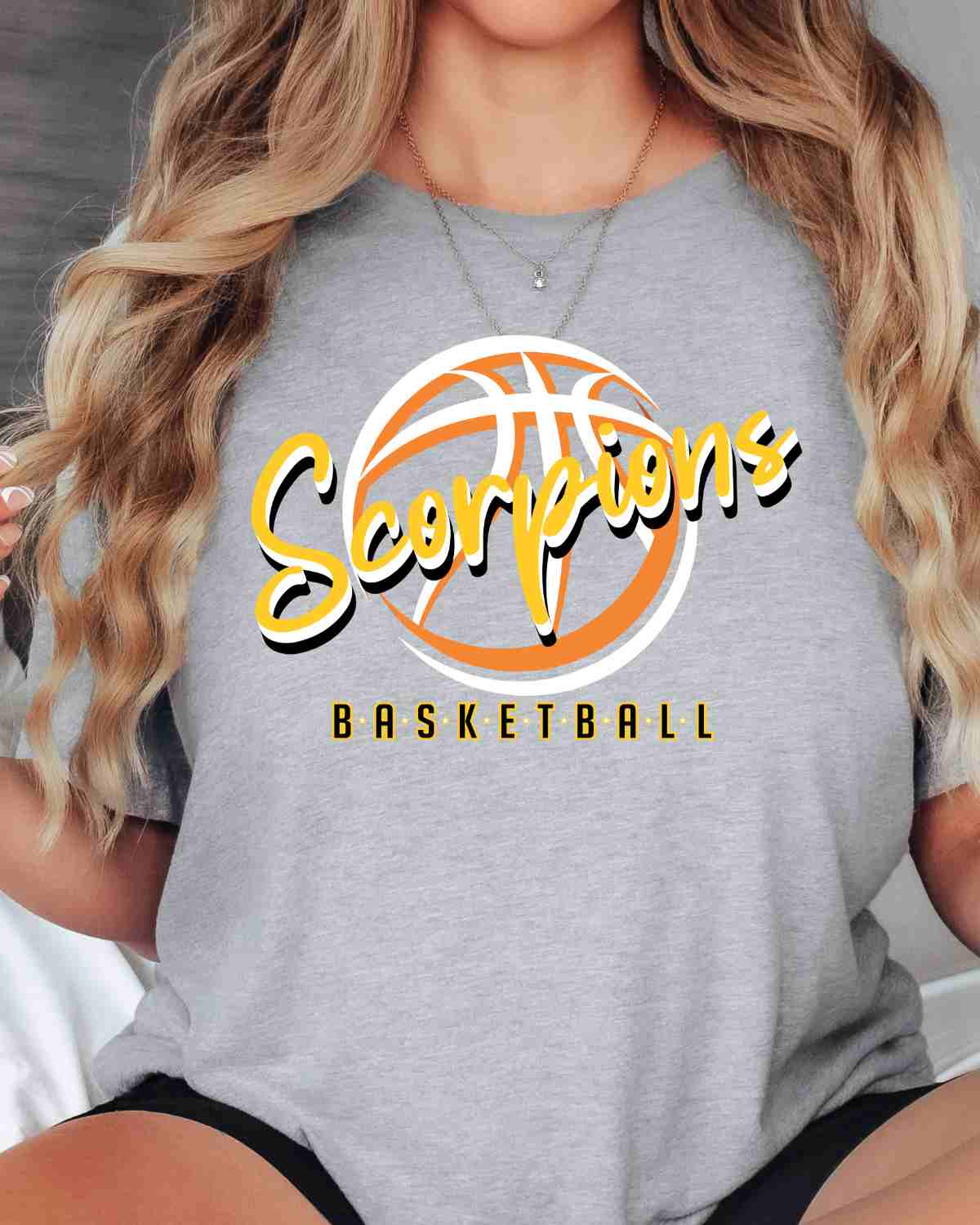 Scorpions Basketball Outline Ball DTF Transfer