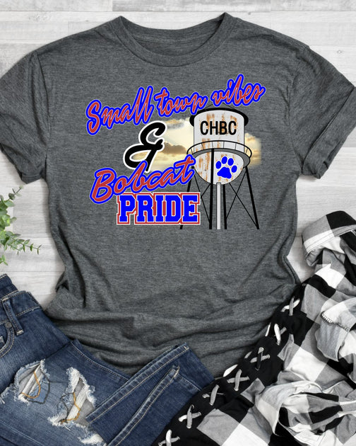 Small Town Vibes & CHBC Bobcat Pride DTF Transfer – Rustic Grace Heat ...