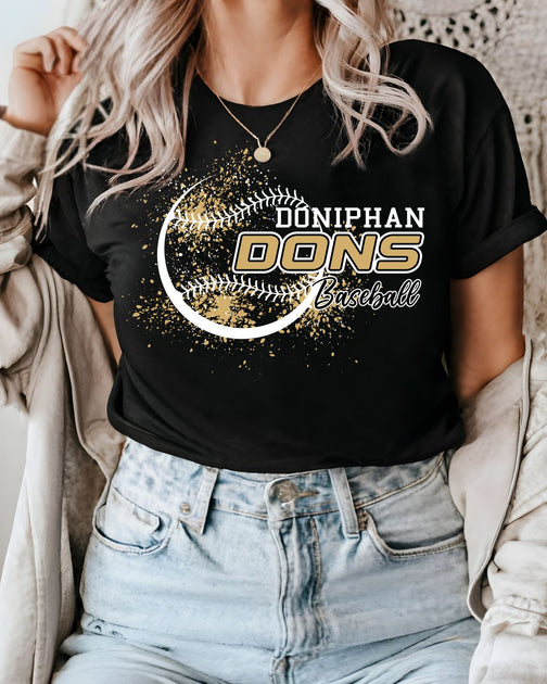 Doniphan Dons Baseball Splatter DTF Transfer – Rustic Grace Heat ...