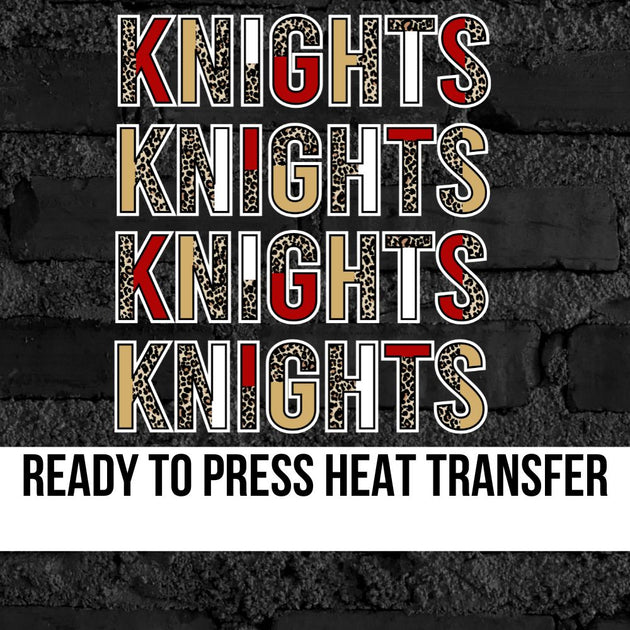 Knights Repeating DTF Transfer – Rustic Grace Heat Transfer Company