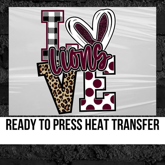 LIONS DTF TRANSFERS – Rustic Grace Heat Transfer Company