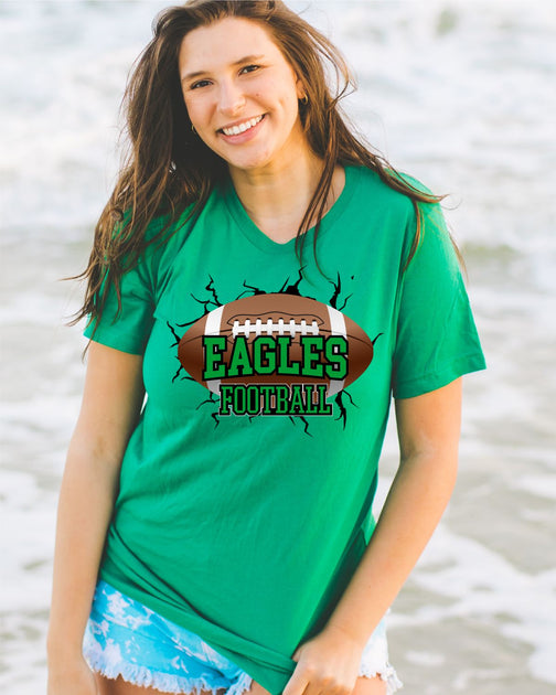 Eagles Football Break Through DTF Transfer – Rustic Grace Heat Transfer ...