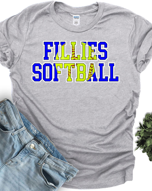 Fillies Softball Word DTF Transfer – Rustic Grace Heat Transfer Company