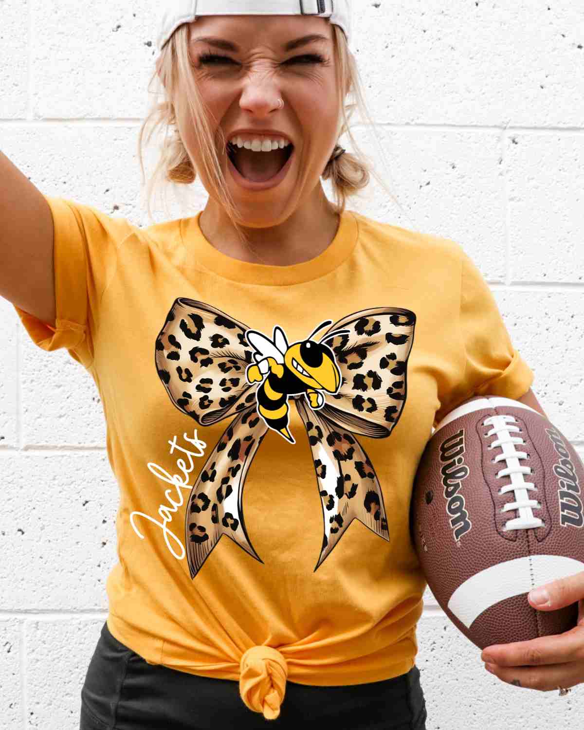 Jackets Leopard Print Bow DTF Transfer