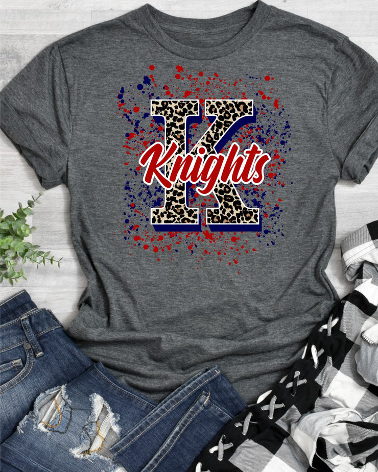 Knights Letter Splatter DTF Transfer – Rustic Grace Heat Transfer Company