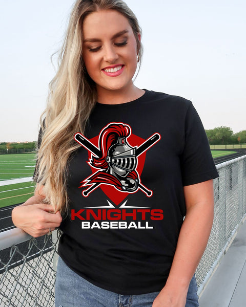 Knights Baseball Crossed Bats DTF Transfer – Rustic Grace Heat Transfer ...