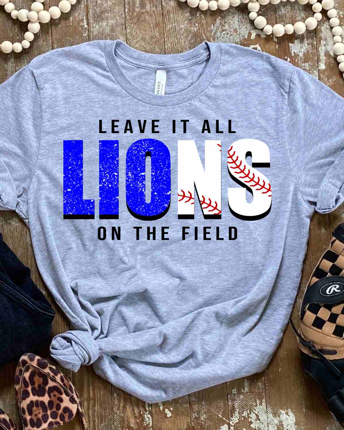 Lions Baseball Leave it on the Field DTF Transfer