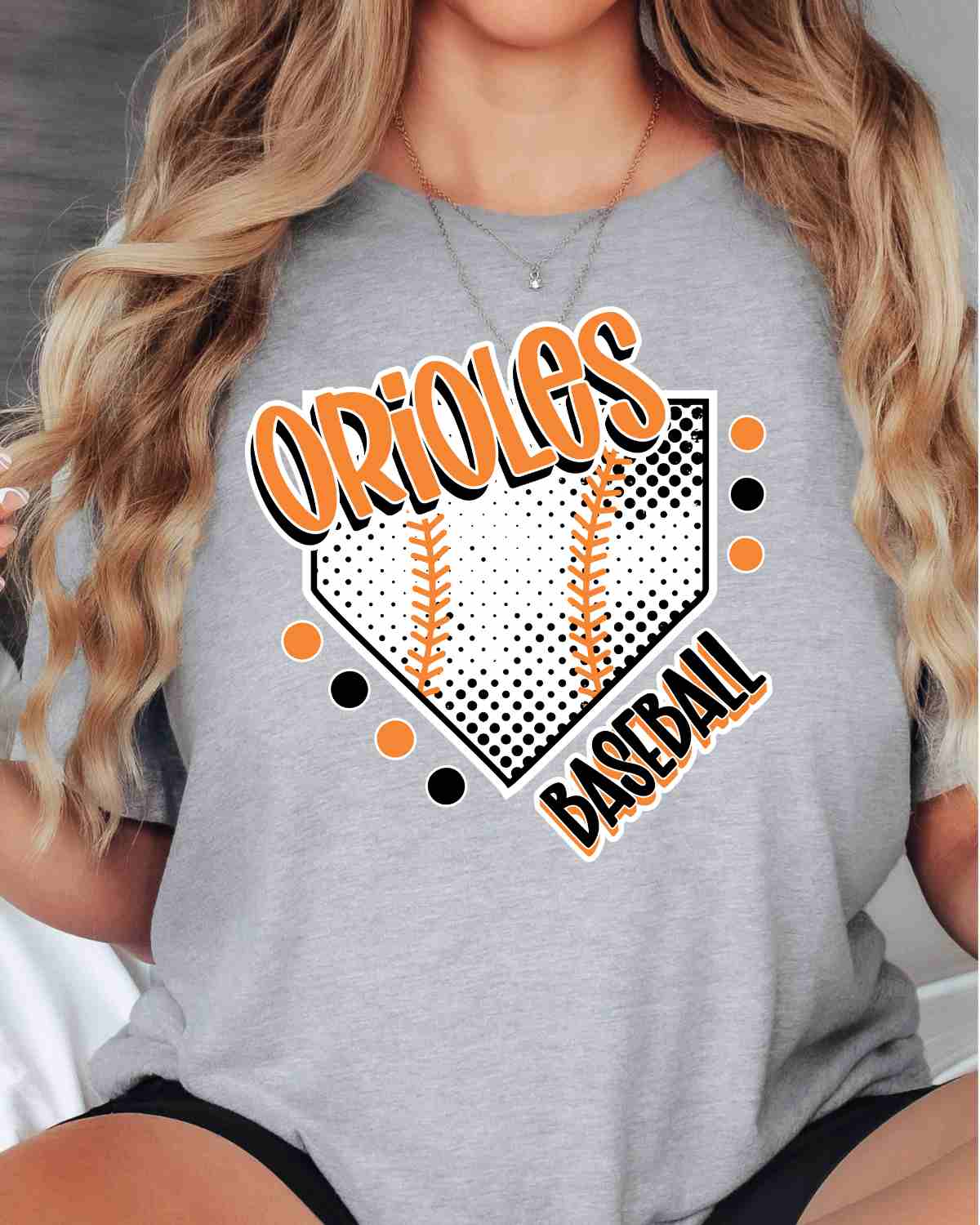 Orioles Baseball Home Plate DTF Transfer