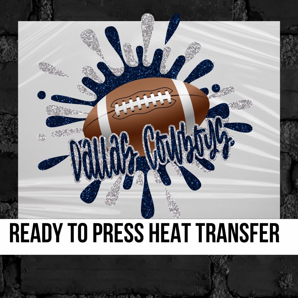 Dallas Cowboys Football Splatter DTF Transfer – Rustic Grace Heat ...