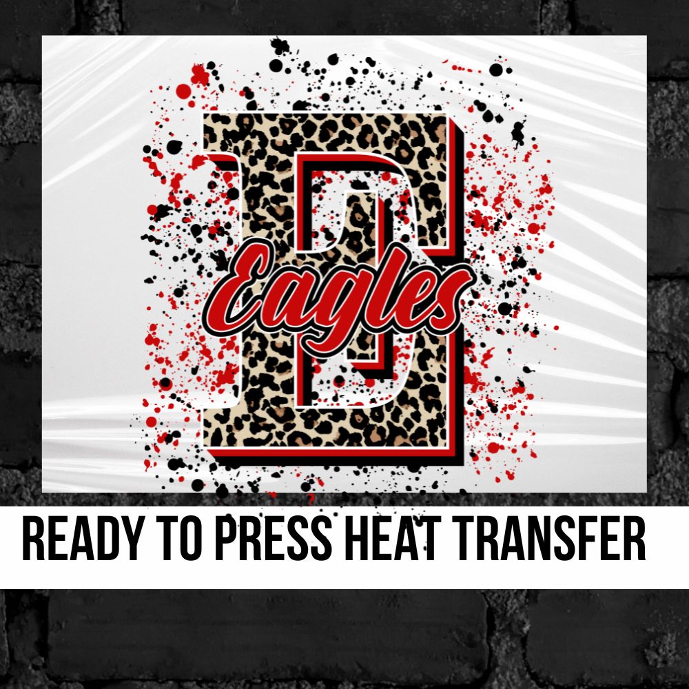 Eagles Letter Splatter DTF Transfer – Rustic Grace Heat Transfer Company