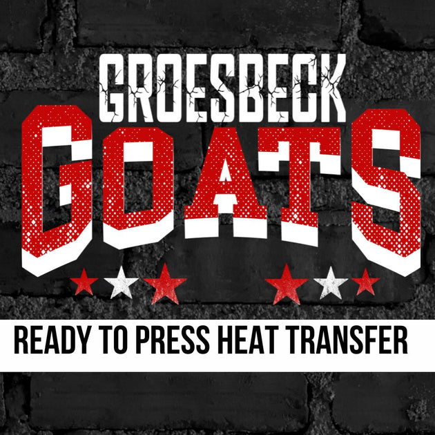 Groesbeck Goats Logo Stars DTF Transfer – Rustic Grace Heat Transfer ...