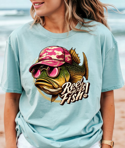 Reel Girls Fish DTF Transfer – Rustic Grace Heat Transfer Company