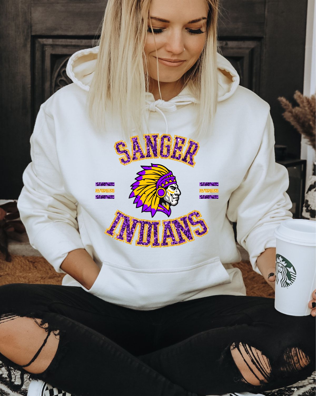 Sanger Indians Circle Logo DTF Transfer – Rustic Grace Heat Transfer ...