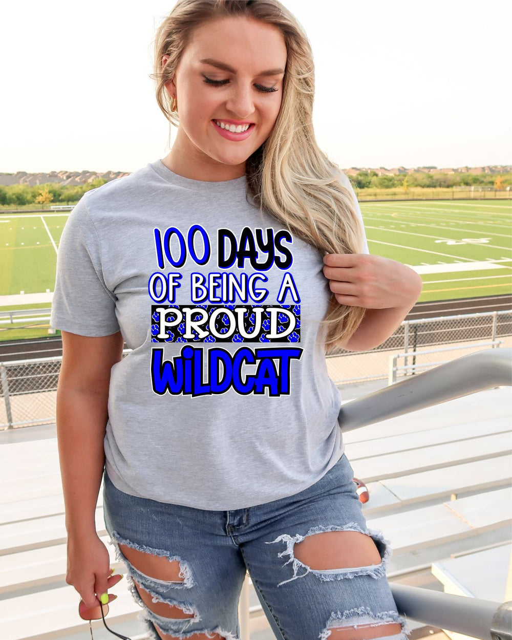 100 Days of Being a Wildcat DTF Transfer