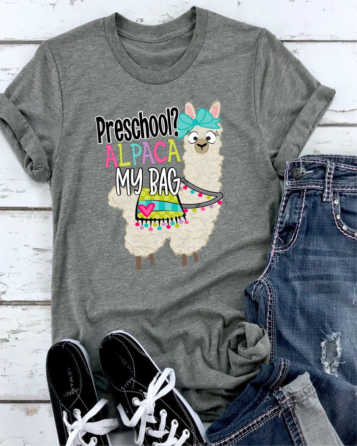 Alpaca My Bag Custom Grade DTF Transfer