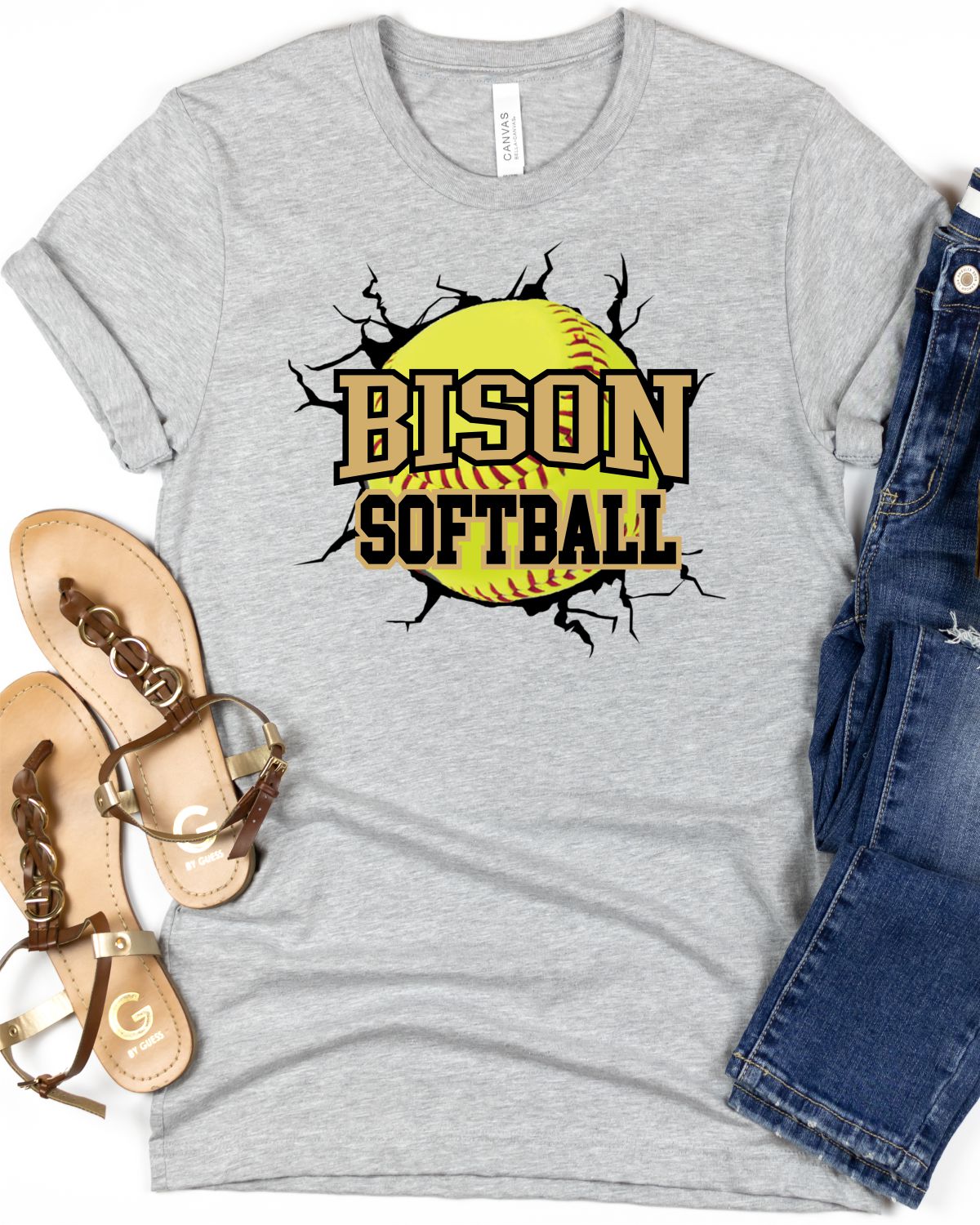 Bison Softball Break Through DTF Transfer