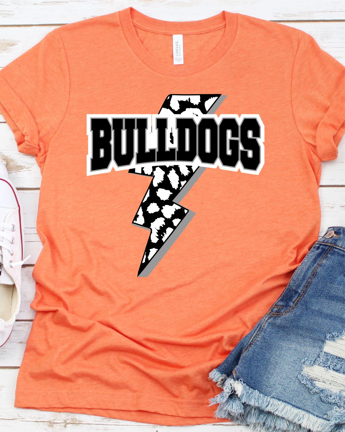 Bulldogs Lightning Bolt DTF Transfer – Rustic Grace Heat Transfer Company