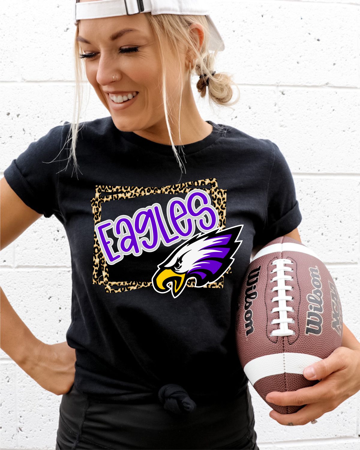 Eagles Leopard Border DTF Transfer – Rustic Grace Heat Transfer Company