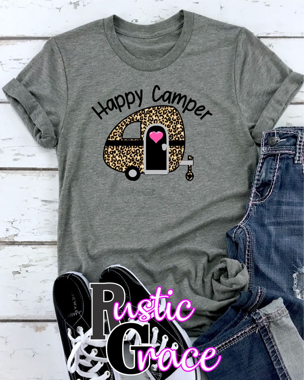 Happy Camper Transfer – Rustic Grace Heat Transfer Company