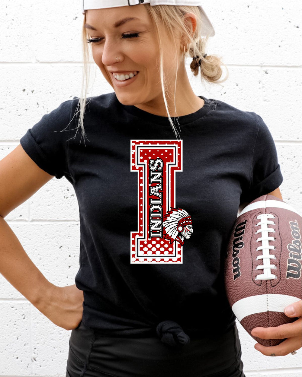 Indians Mascot Letter DTF Transfer