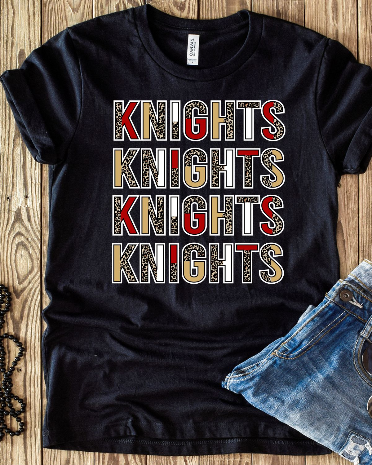 Knights Repeating DTF Transfer