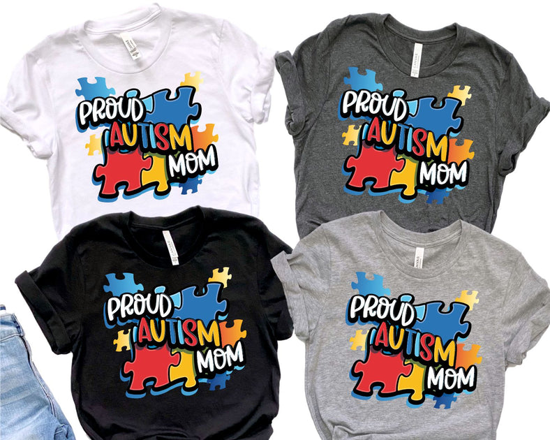 Proud Autism Mom DTF Transfer – Rustic Grace Heat Transfer Company